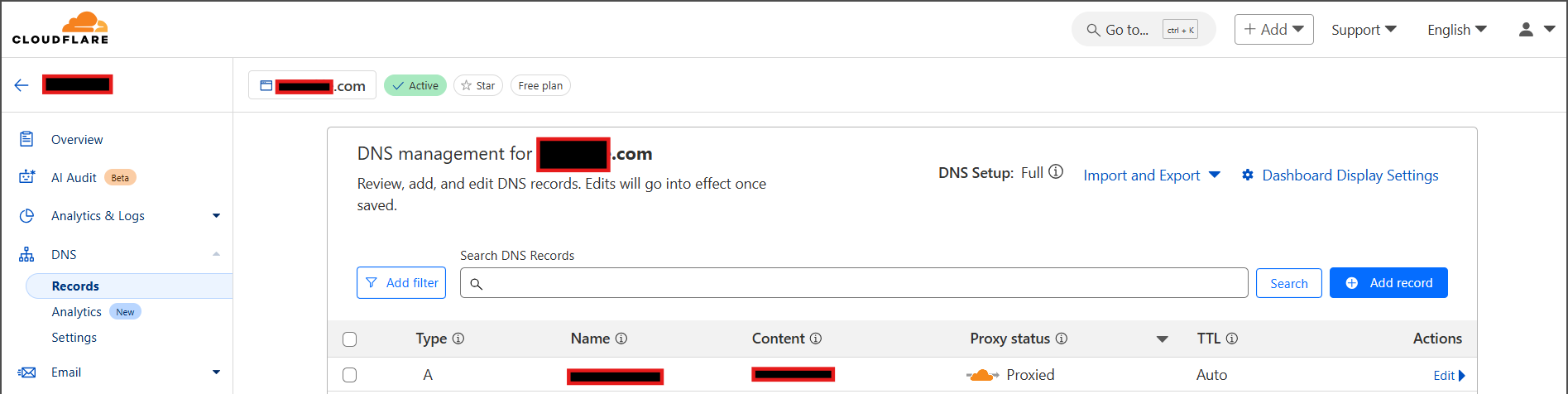 SERA integration on Cloudflare - Nitrogen Dashboard - Documentation